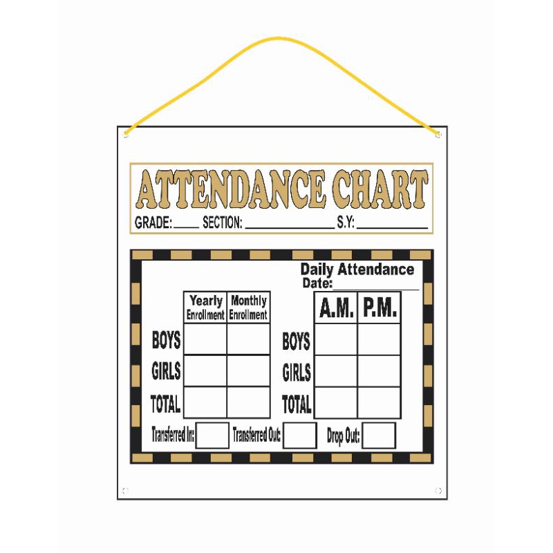 Attendance Chart for Classroom | Shopee Philippines