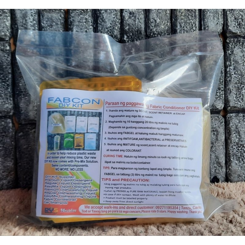 Fabric Conditioner DIY Kit| 8 Components | Up t0 20 liters maximum ...