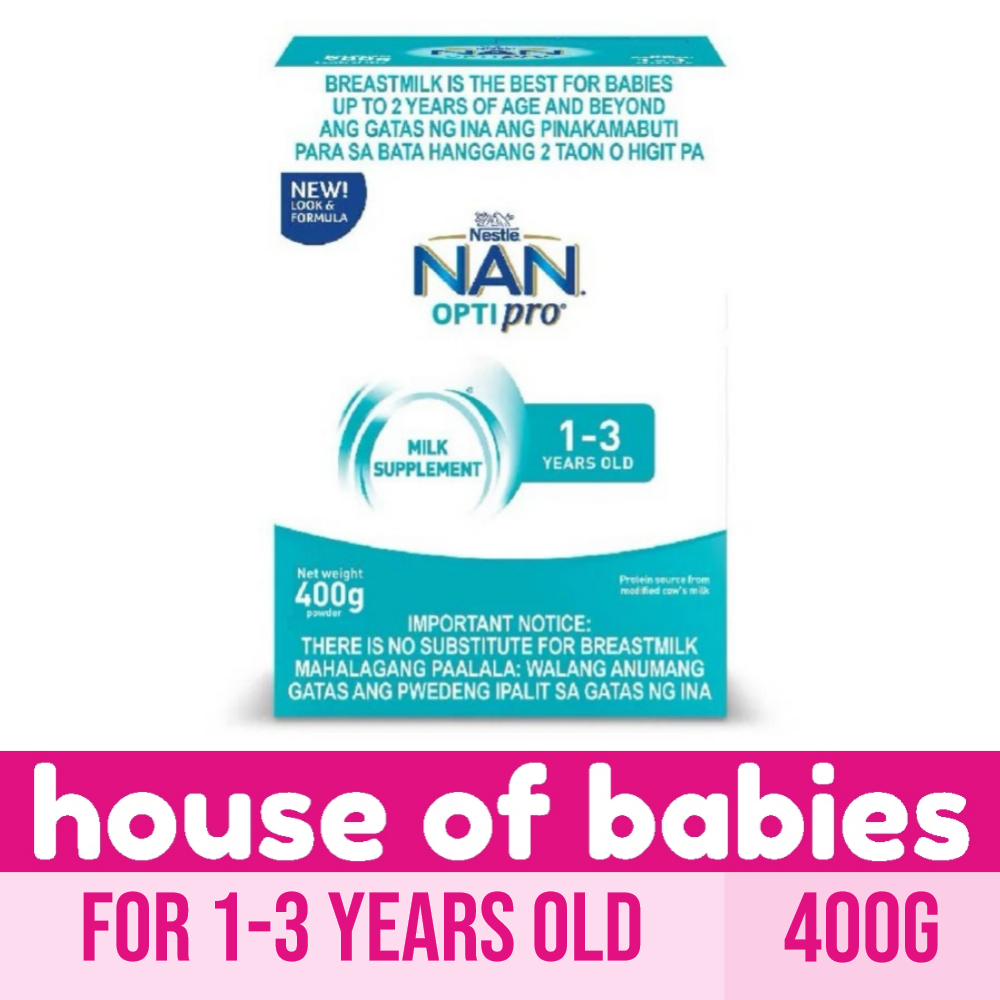 NAN® OptiPro® Three 400g 1-3 Years Old Milk Supplement | Shopee Philippines