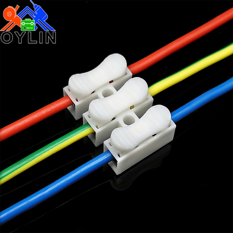 50 PCS Electric Lamp wiring quick terminal two position push type wire ...