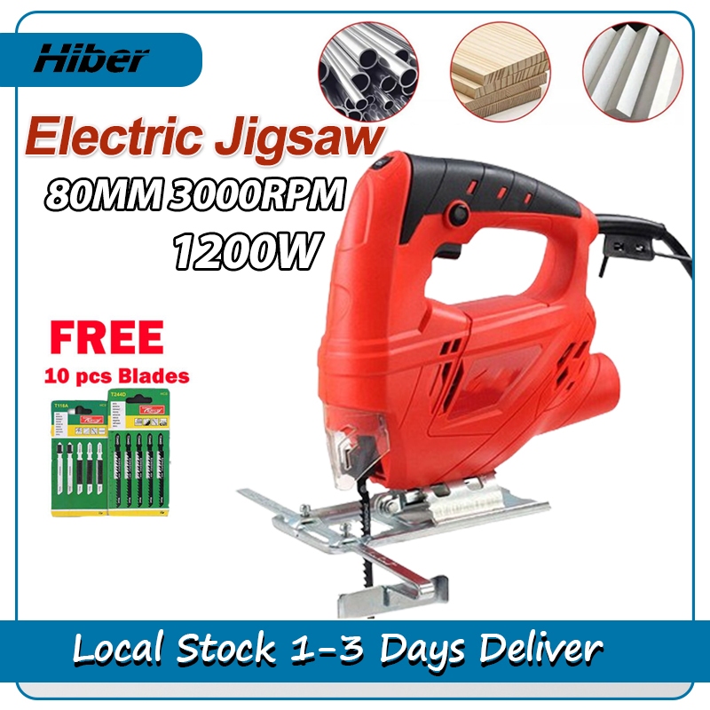 1200W Electric Jigsaw Wood Cutter Angle DIY Wood Power Tools Saw for ...