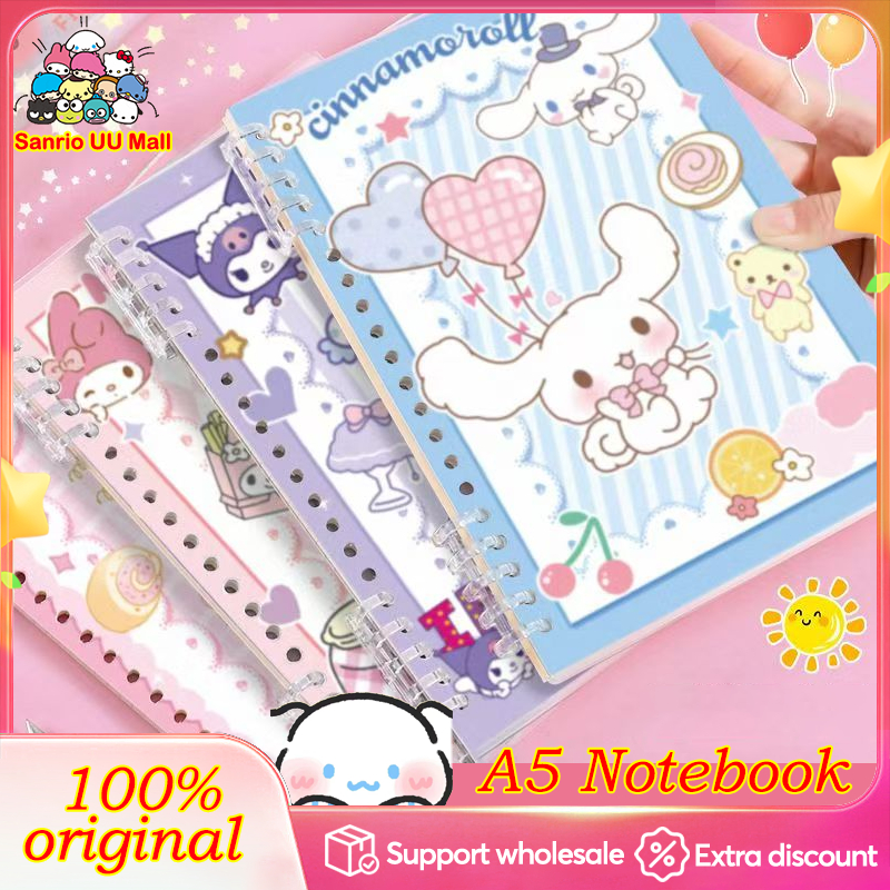 Sanrio A5 Notebook Kuromi Notepads 60 Pages Coil Notebooks Mymelody ...
