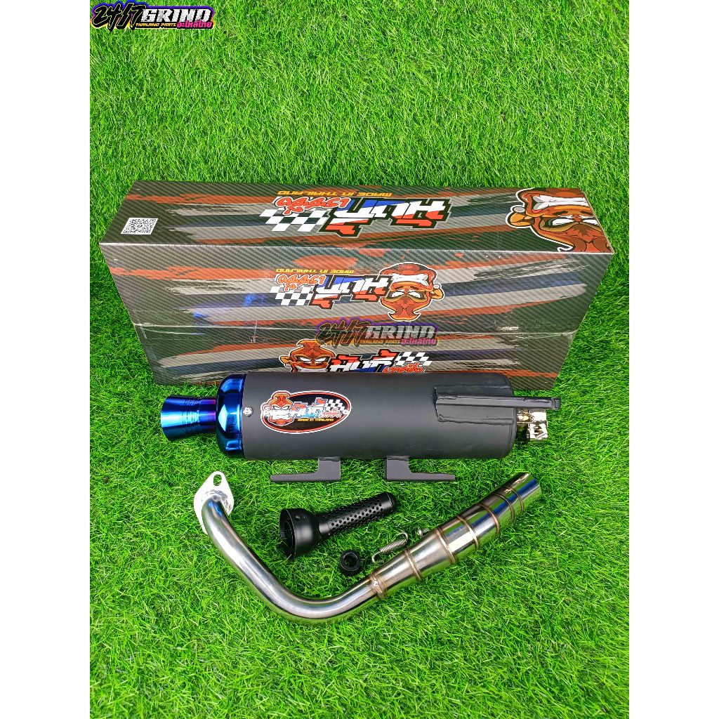 HUN RACING POWER PIPE TITANIUM TIP HONDA BEAT FI / BEAT CARB / ZOOMER ...