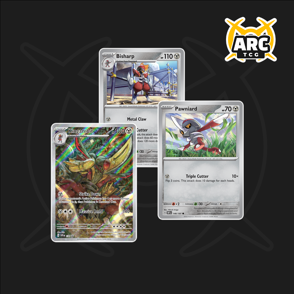 Kingambit Illustration Promo Cards Set [SVP 130, OBF 148 & 149 ...