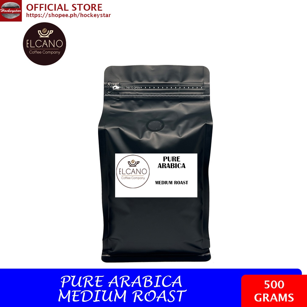 500 Grams Pure Arabica Medium Roast Coffee Beans Elcano Coffee | Shopee ...