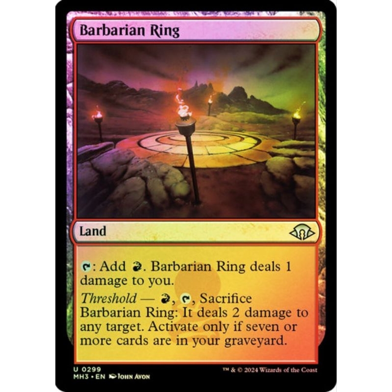 Barbarian Ring (foil) - MH3 - Uncommon - MTG Cards (WotC) | Shopee ...