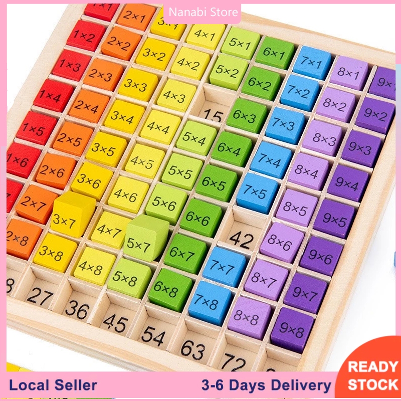 Montessori Math Toys Multiplication Table Chart Jigsaw Puzzle ...