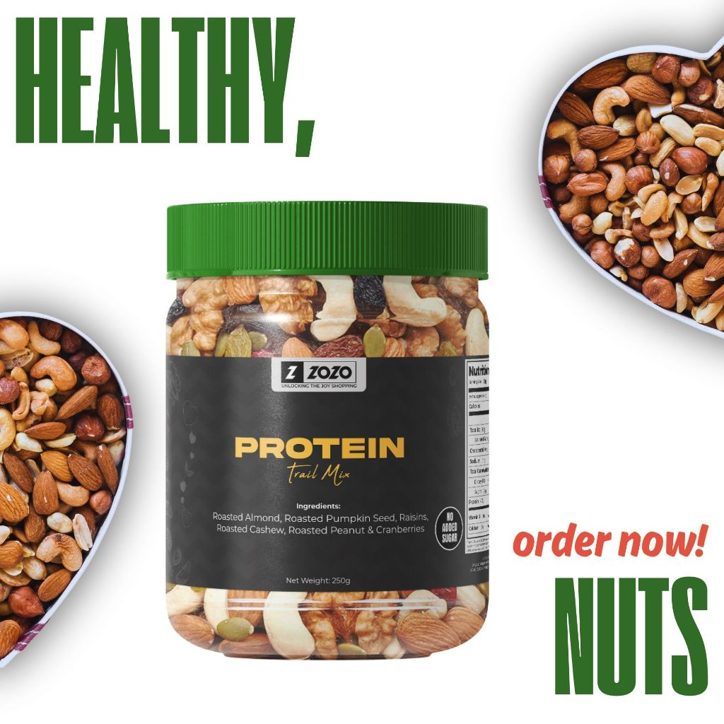 Protein Trail Mix Nuts: 250g Super Healthy Snack Pack | Shopee Philippines
