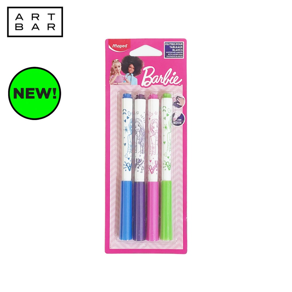 Maped Barbie Whiteboard Marker 4s - Art Bar | Shopee Philippines