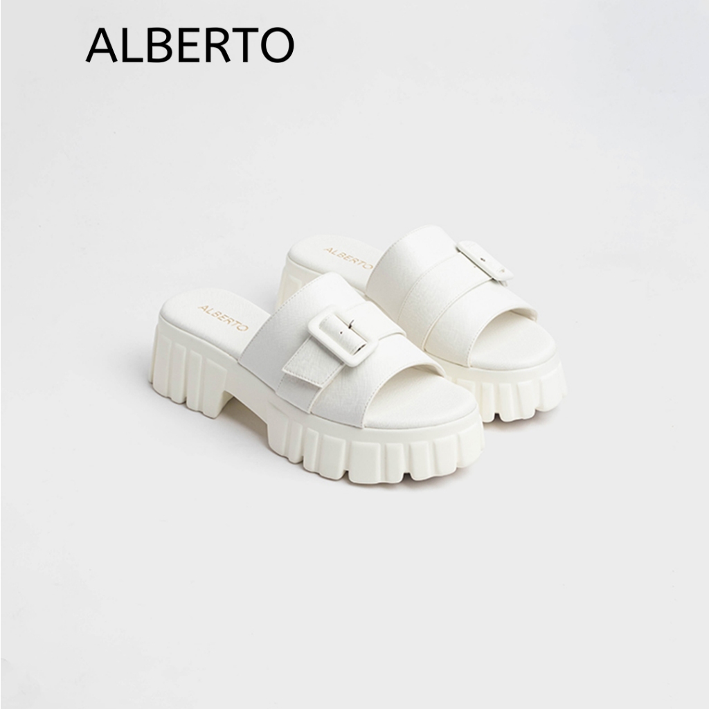 ALBERTO Women's Amira Slip-on Wedge Sandals | Shopee Philippines