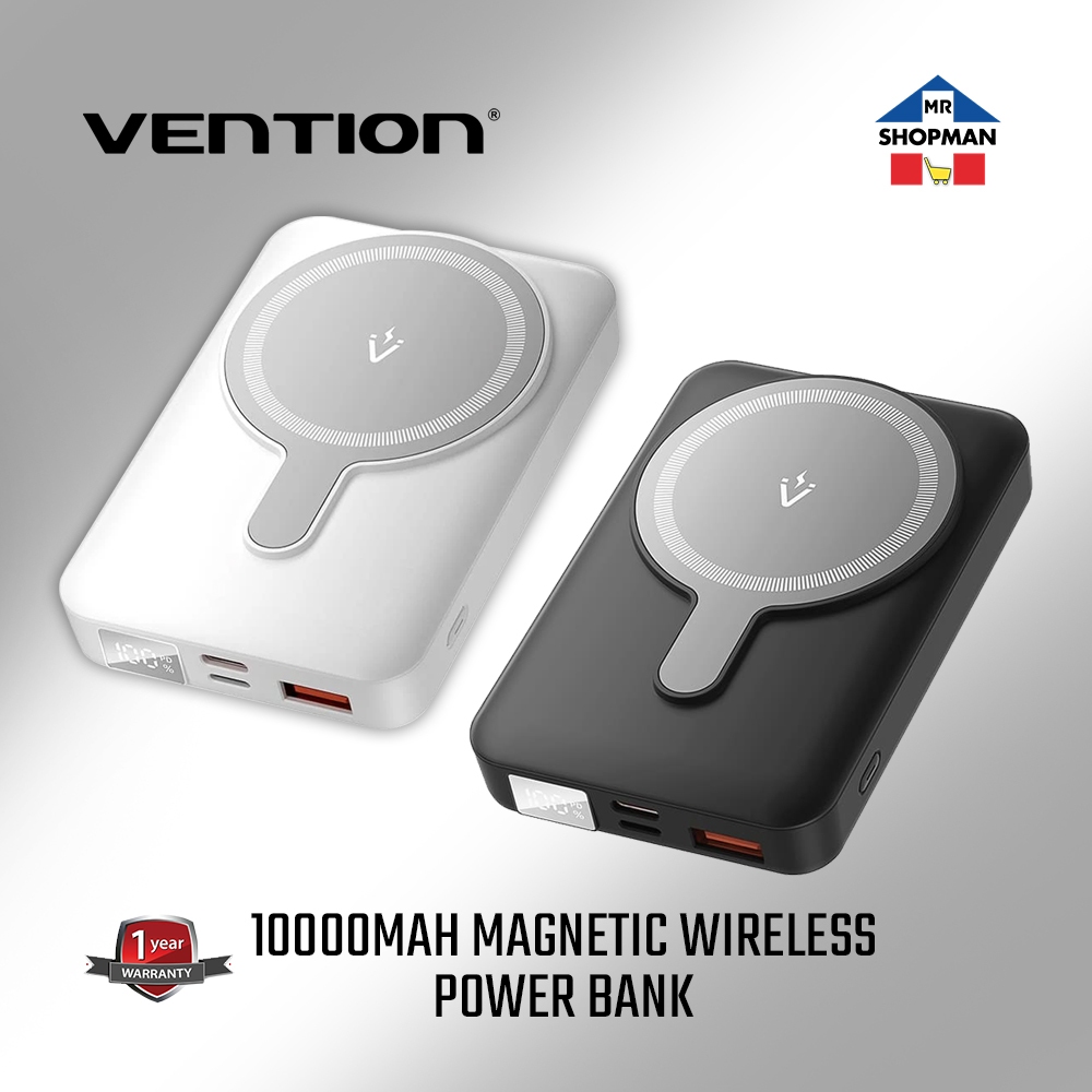 Vention FHT 10000mah Magnetic Wireless PowerBank | Shopee Philippines