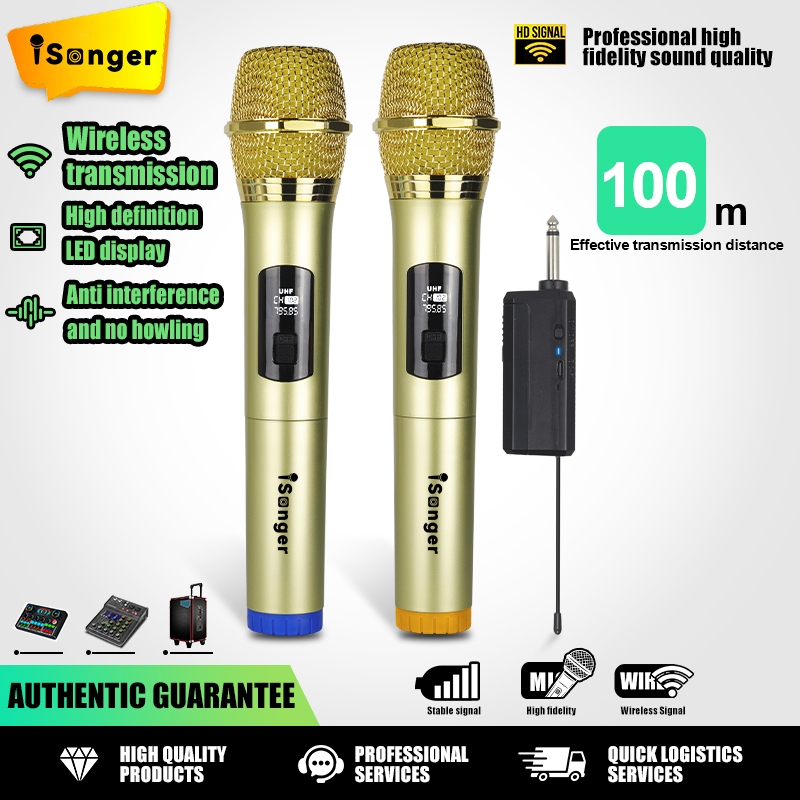 Professional UHF wireless microphone | Shopee Philippines