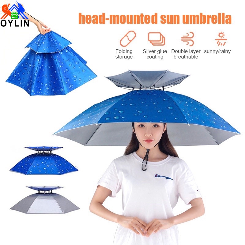 Double layer Head Umbrella For Adults Big Umbrella folding Outdoor ...