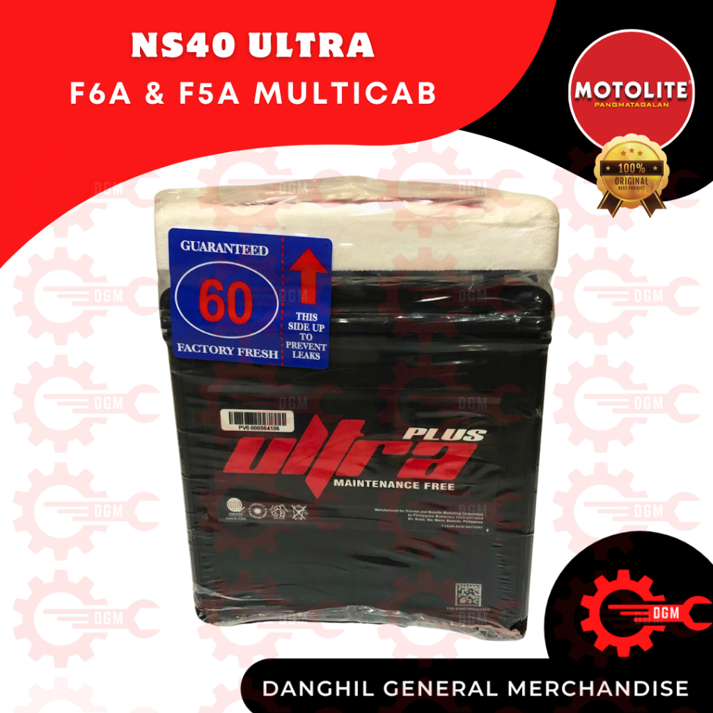 Motolite NS40 Enduro & Ultra F6A & F5A Multicab Battery | Shopee ...