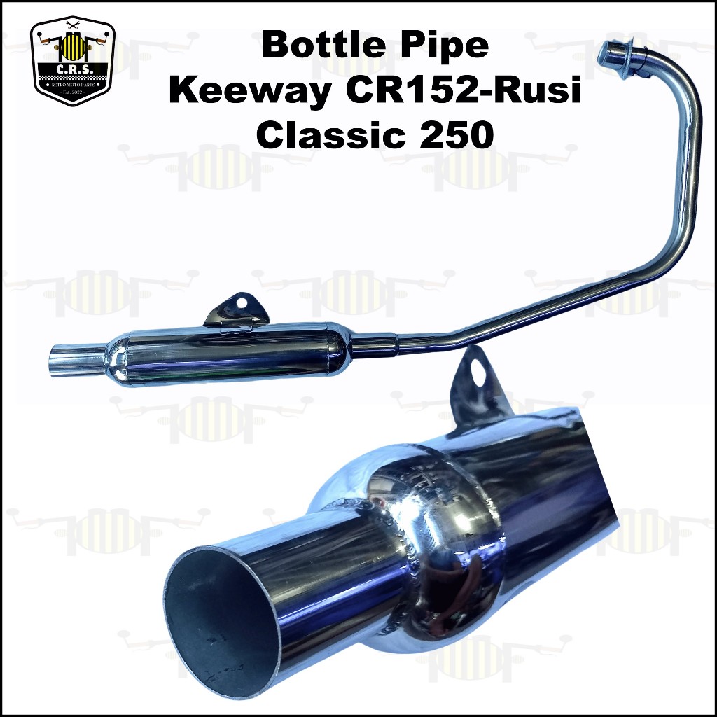Bottle Pipe Full System-TMX125/155-Keeway CR152-Rusi Classic 250-Plug ...