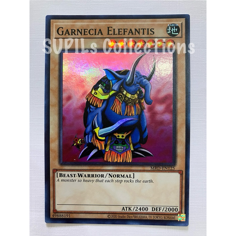 YuGiOh! TCG EN Garnecia Elefantis MRD-EN125 (SR) | Shopee Philippines