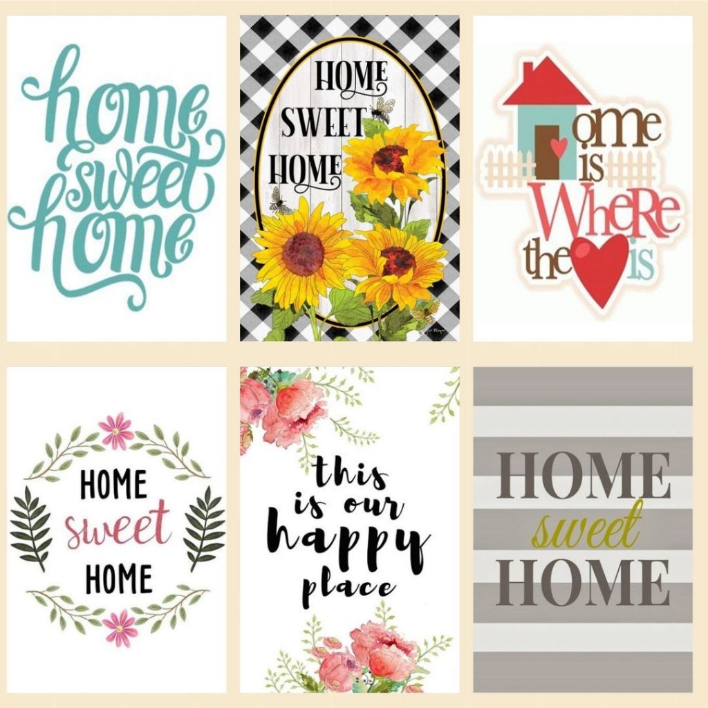 Home Sweet Home | A4 size Laminated Photo Wall Decor | Laminated A4 ...