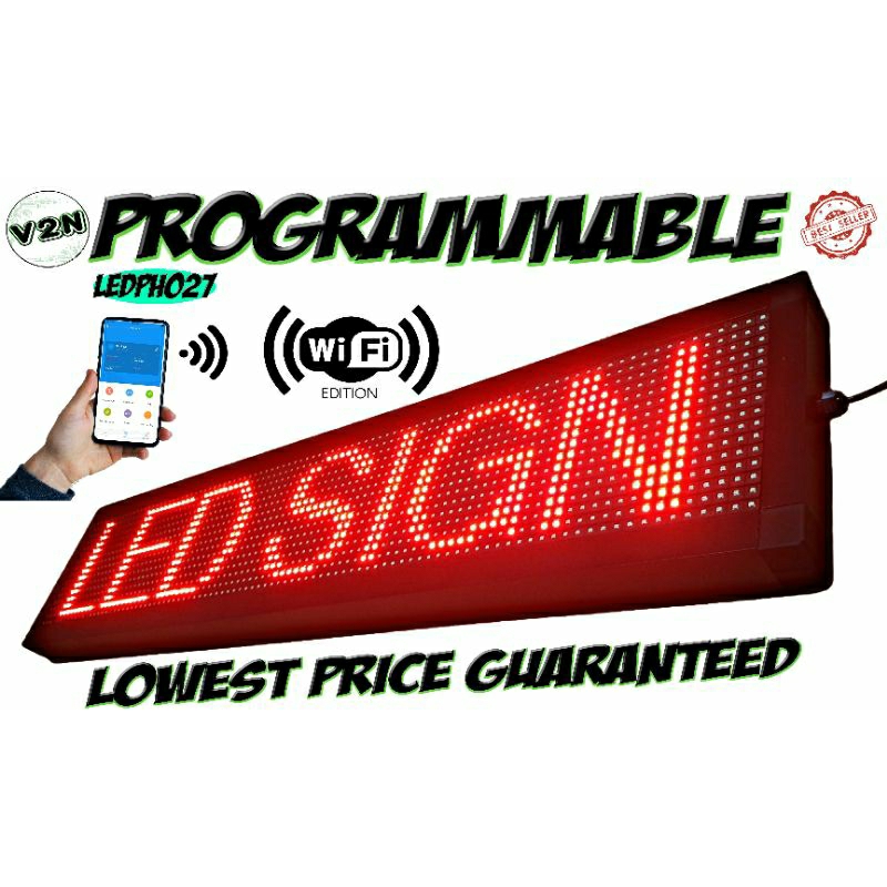 Programmable LED Display Signage | Wi-Fi Edition | Outdoor | Indoor ...