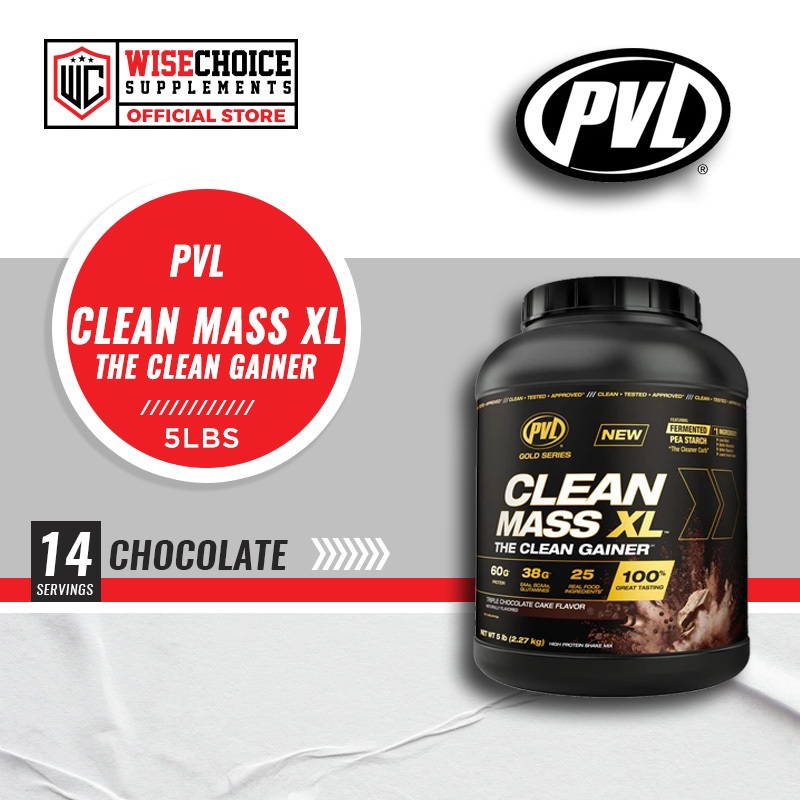 Pvl Clean Mass Xl 5Lbs Triple Chocolate Cake Flavor | Shopee Philippines