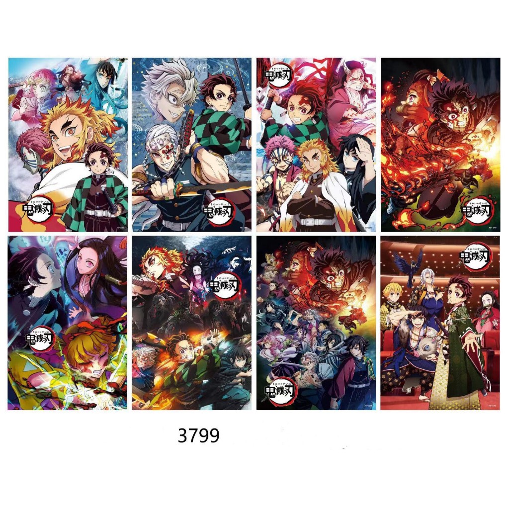 DEMON SLAYER POSTERS 8 PIECES A3 SIZE 29 cm X 42 cm | Shopee Philippines