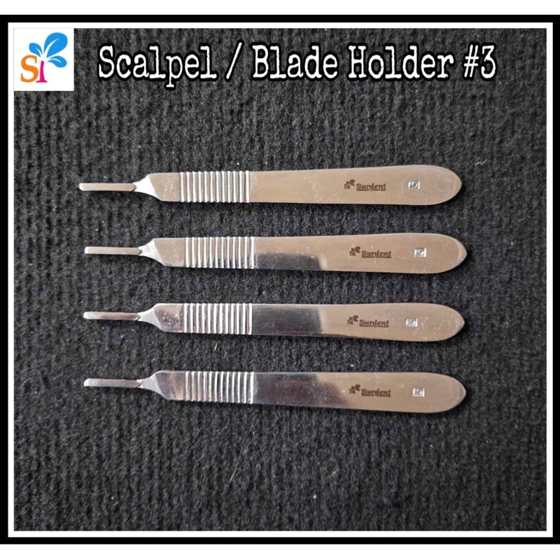 Surdent Premium Quality Blade Holder #3 (Scalpel Holder) for blade 12 ...