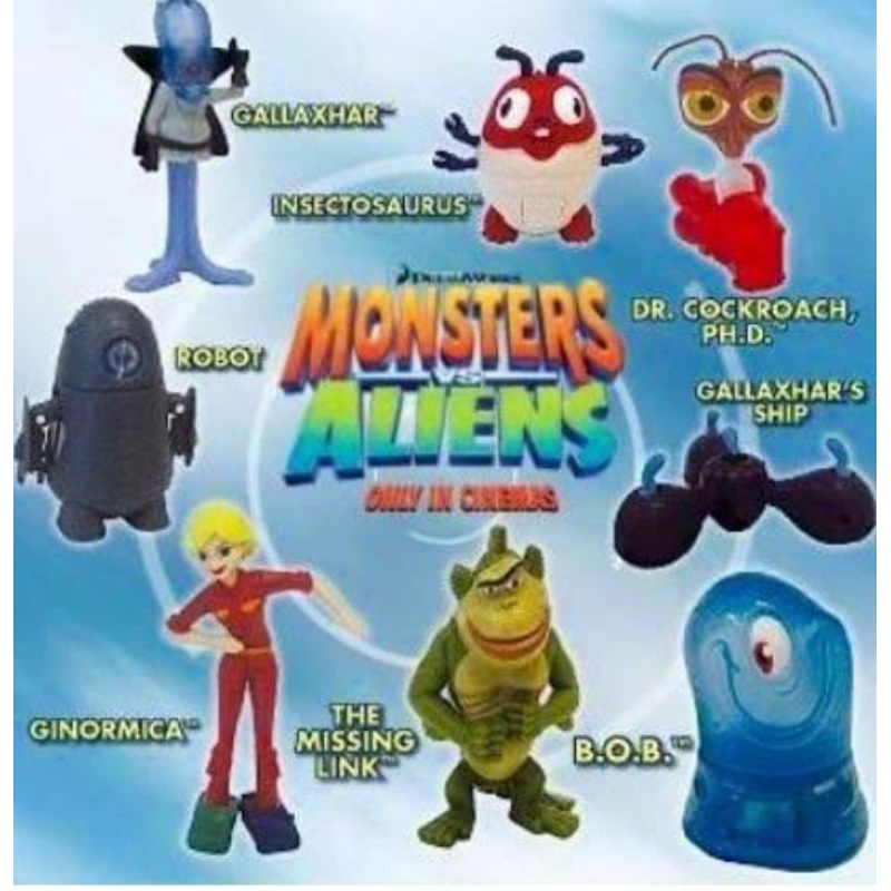 Monsters V.S. Aliens McDonald's Happy Meal (Pre-Loved/Surplus ...
