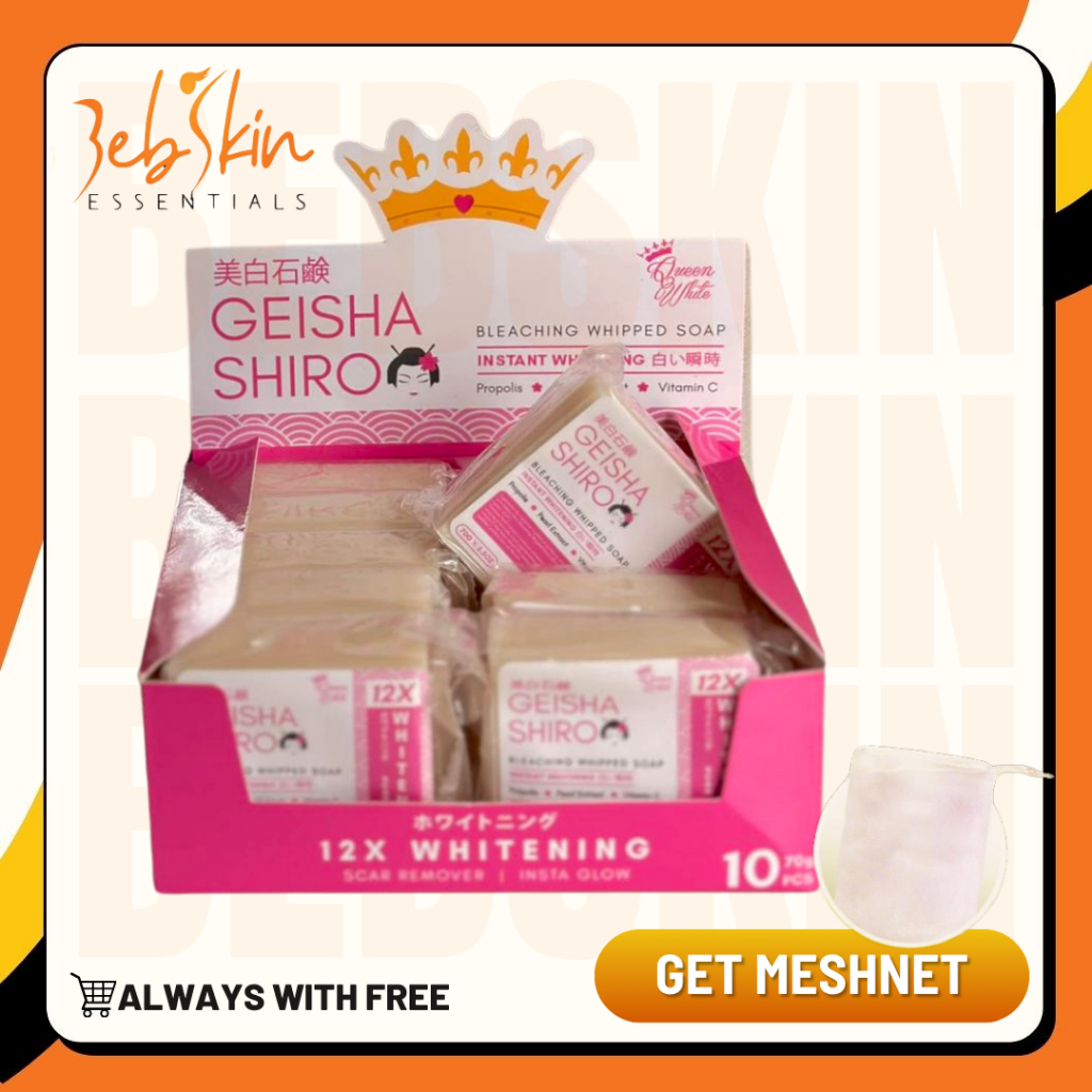 Geisha Shiro 1Box 10 Soap Queen White | Shopee Philippines