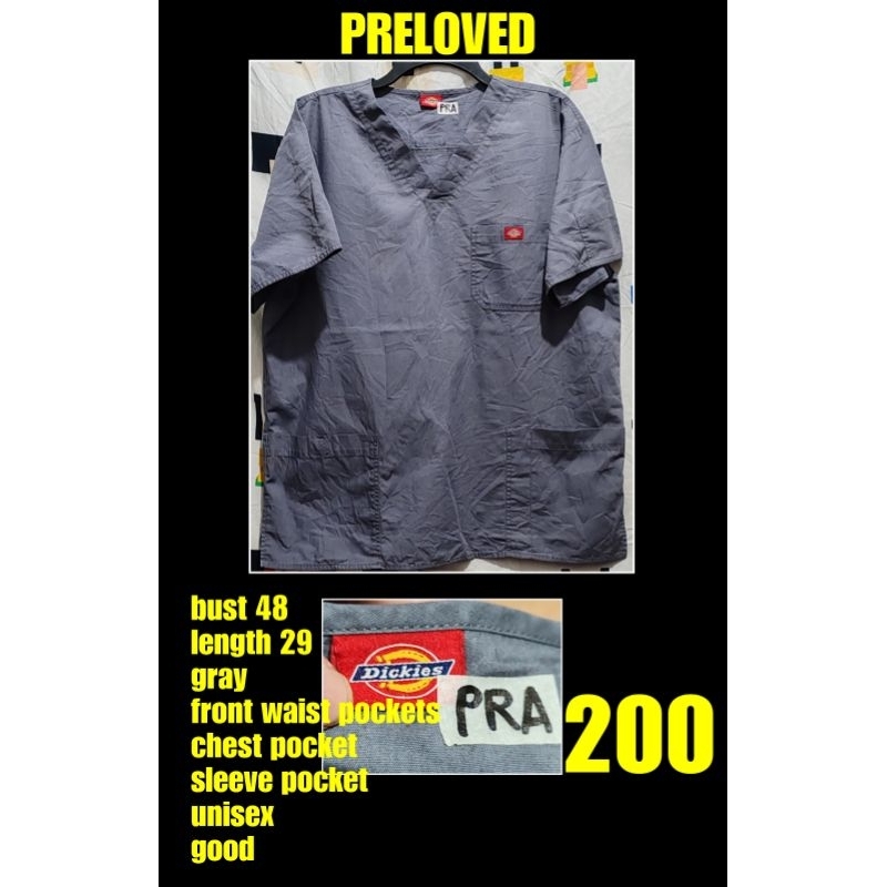 PRELOVED US PLUS SIZE,BUST 46-50 PLAIN SCRUBS.top only | Shopee Philippines
