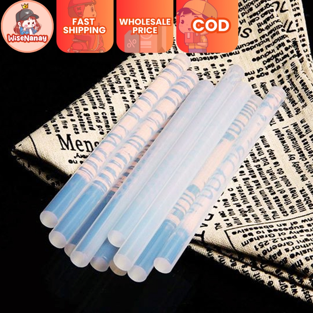 WiseNanay Small / Large Clear Glue Sticks Set - 20cm Long Glue Stick ...