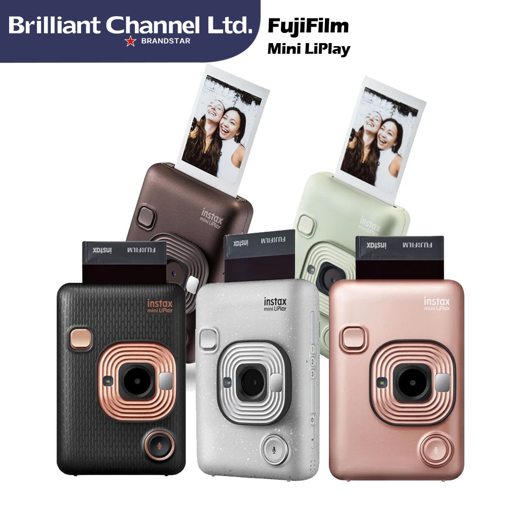 Fujifilm Instax Mini Liplay Hybrid Instant Camera (Green/Brozen/White ...