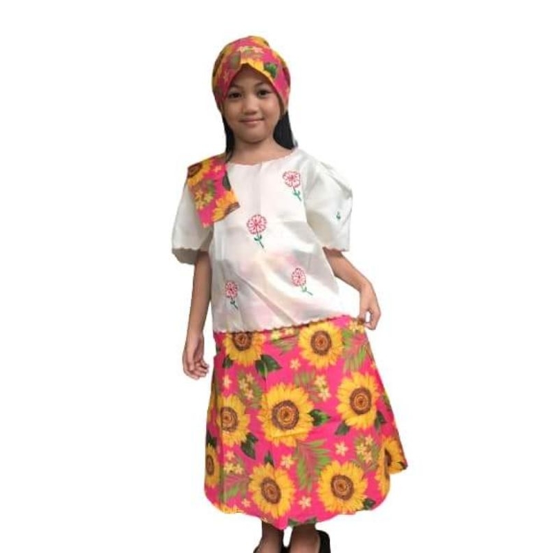 Kimona and patadyong palda for kids | Shopee Philippines