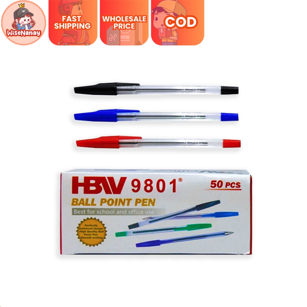WiseNanay Buy-1-Take-1 HBW Ballpoint Pen #9801 - Writing Ballpen ...