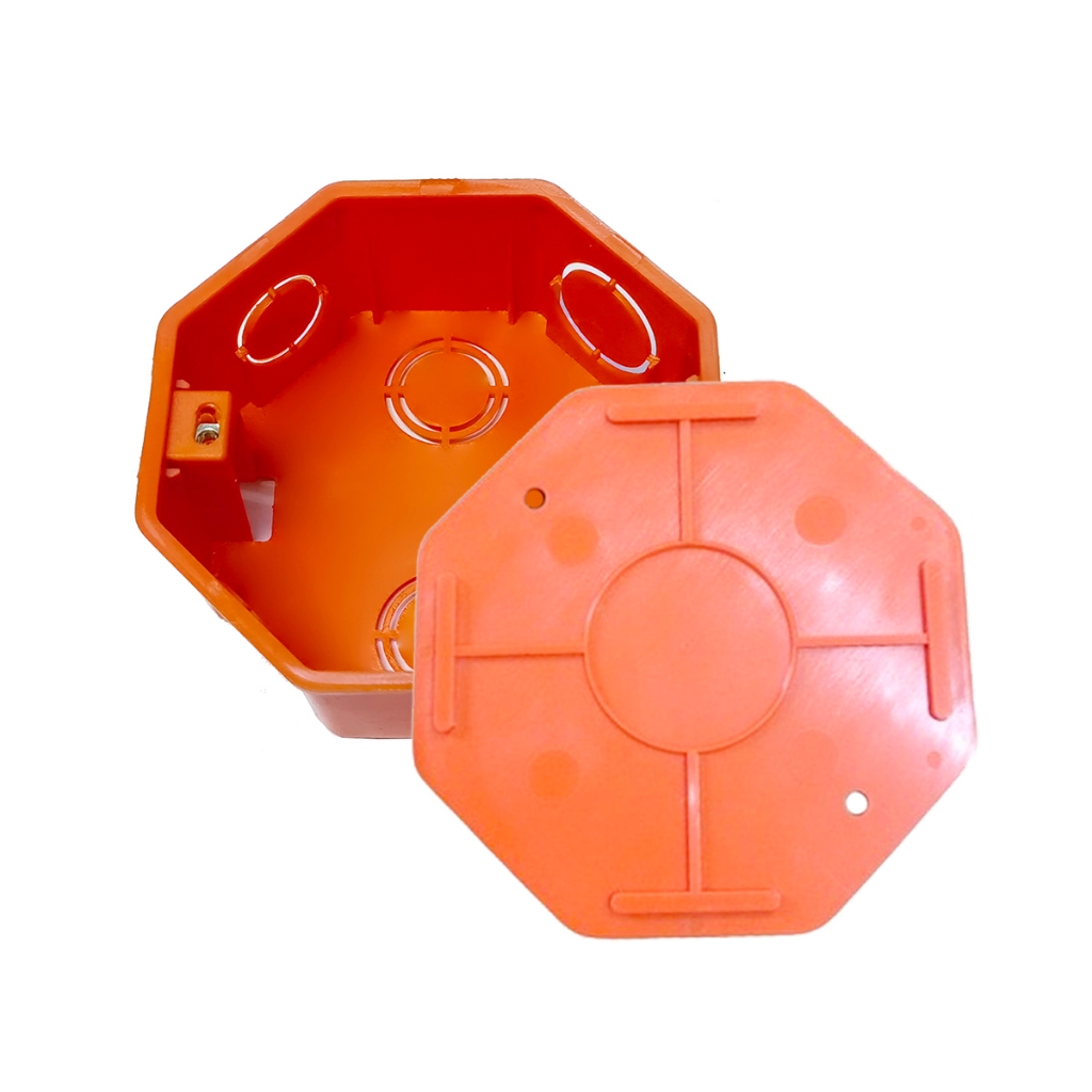 PVC Junction Box Orange Electrical Box without Cover & Utility Box ...