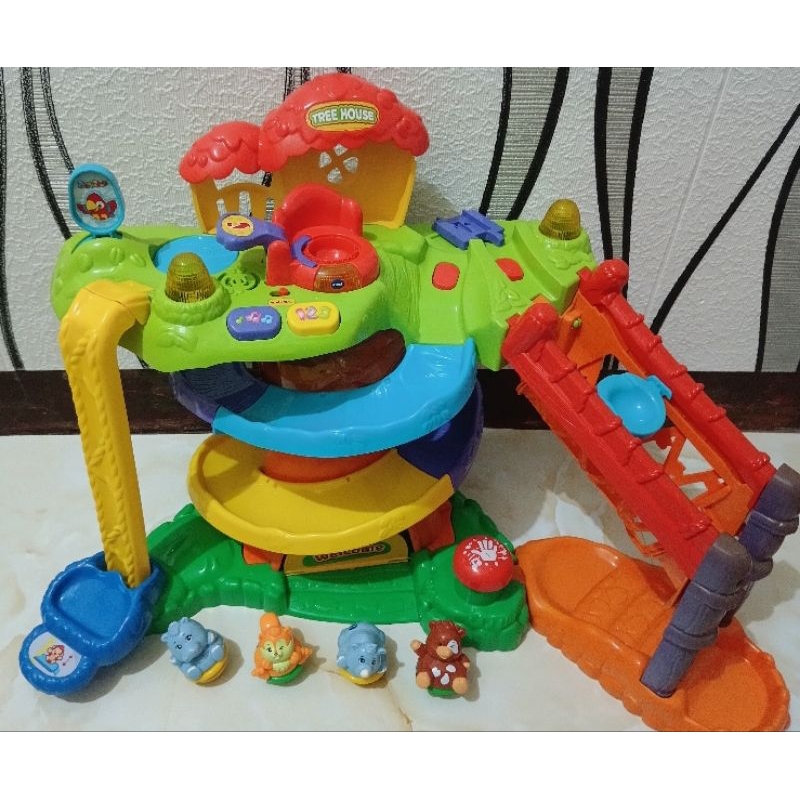 VTech ZoomiZoos Tree House Interactive Farm Animal Baby Playset ...