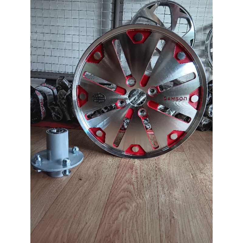 side wheel mags with hub,bearing and spacer #silver star | Shopee ...