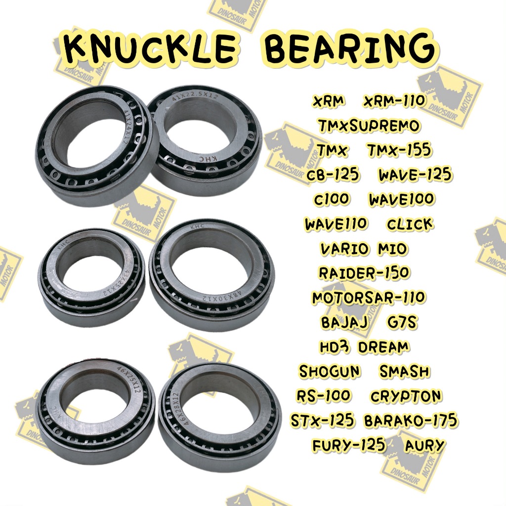 MOTORCYCLE PARTS KNUCKLE BEARING XRM/TMX/WAVE/C100/MIO/RAIDER150/ BAJAJ ...