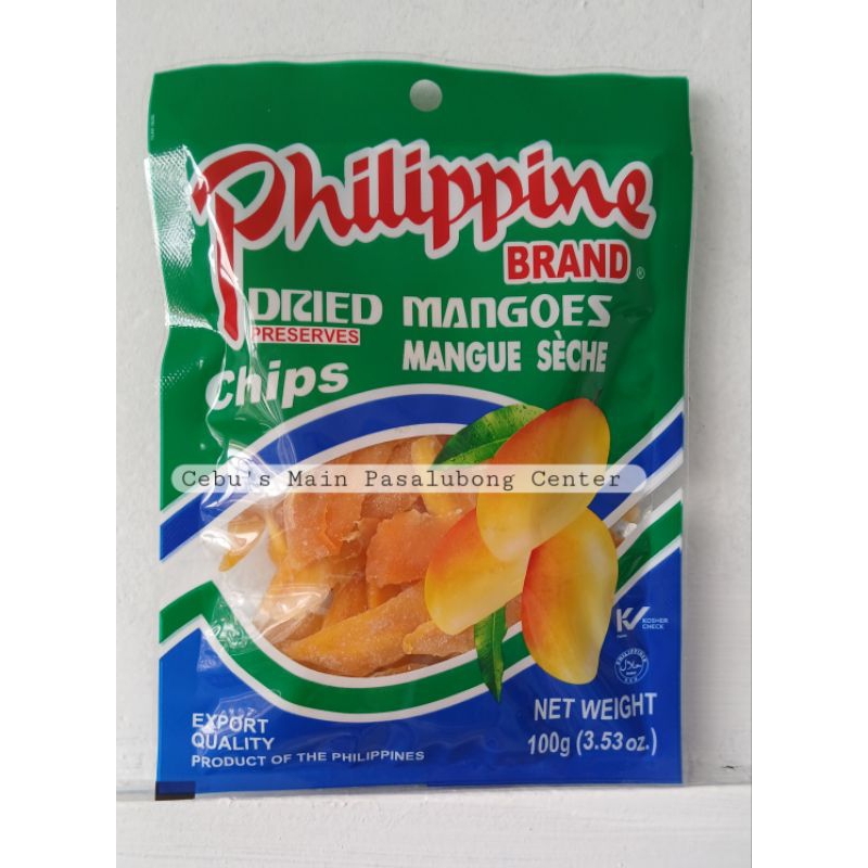 Philippine Brand "DRIED MANGO CHIPS" - 100G | Shopee Philippines