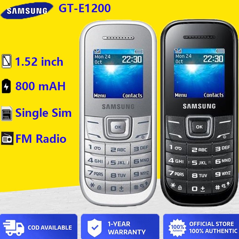 Original SAMSUNG GT-E1200 Keypad Phone GSM Standard Sim Keypad Basic ...