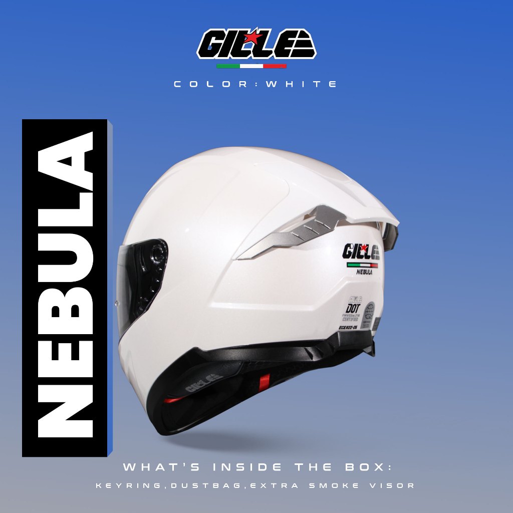 GILLE Nebula Full Face Single Visor Motorcycle Helmet | Shopee Philippines