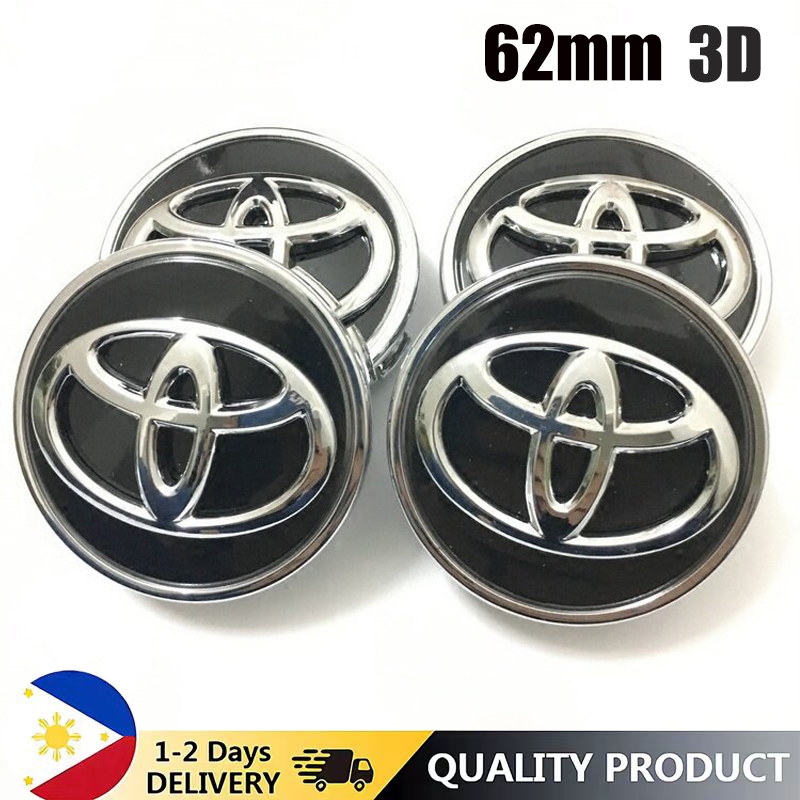 【24H Ship】4PCS Toyota Center Cap 3D Center Wheel Cap 62mm for Toyota ...