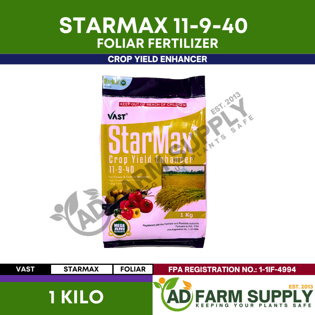 StarMax 11-9-40 Foliar Fertilizer | Crop Yield Enhancer for Flower ...