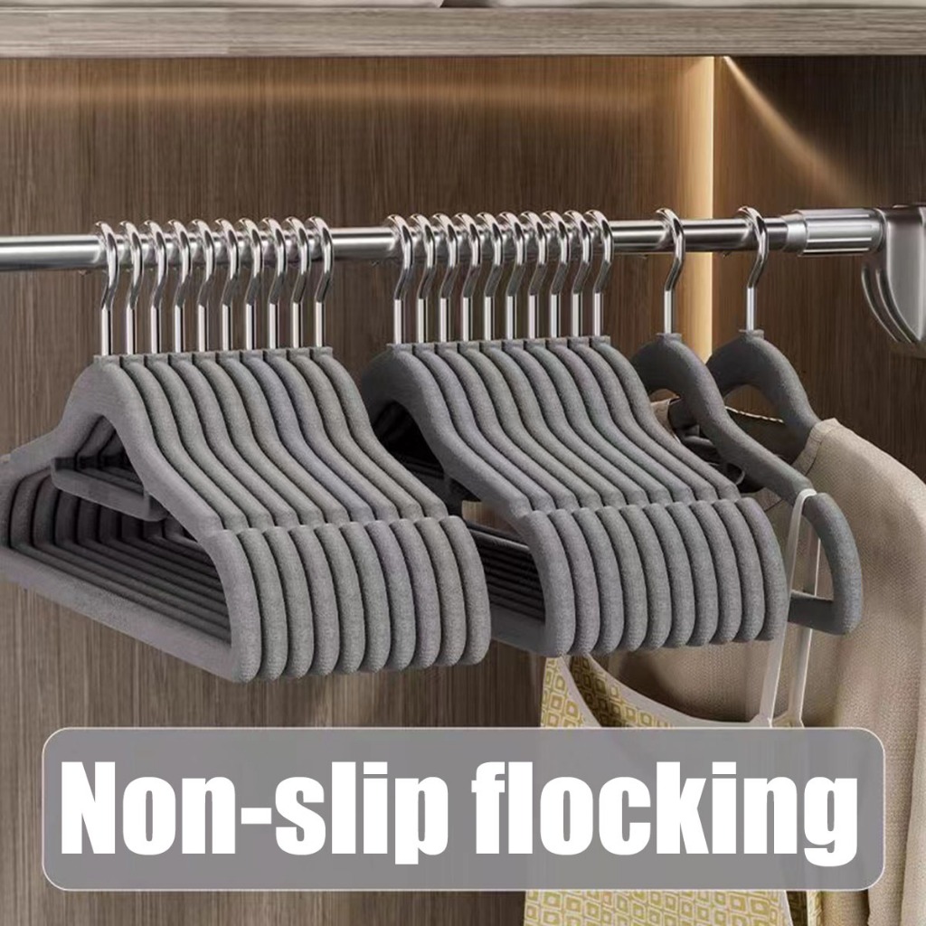 Non-Slip Velvet Hangers – Space-Saving Elegant & Durable Clothes ...