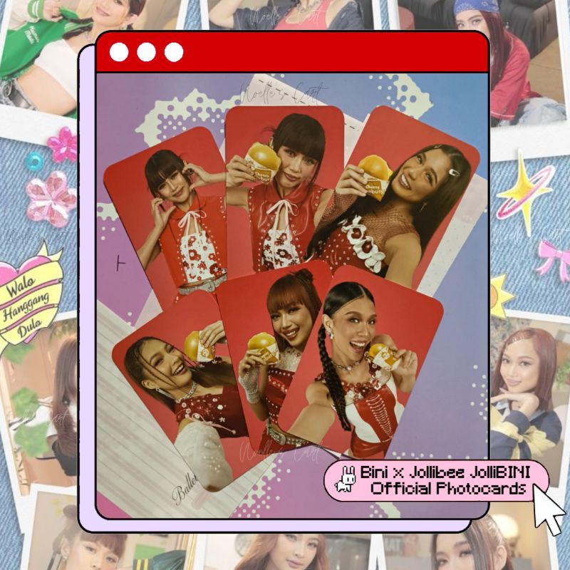 Jollibee X BINI JolliBINI Official Photocards | Shopee Philippines