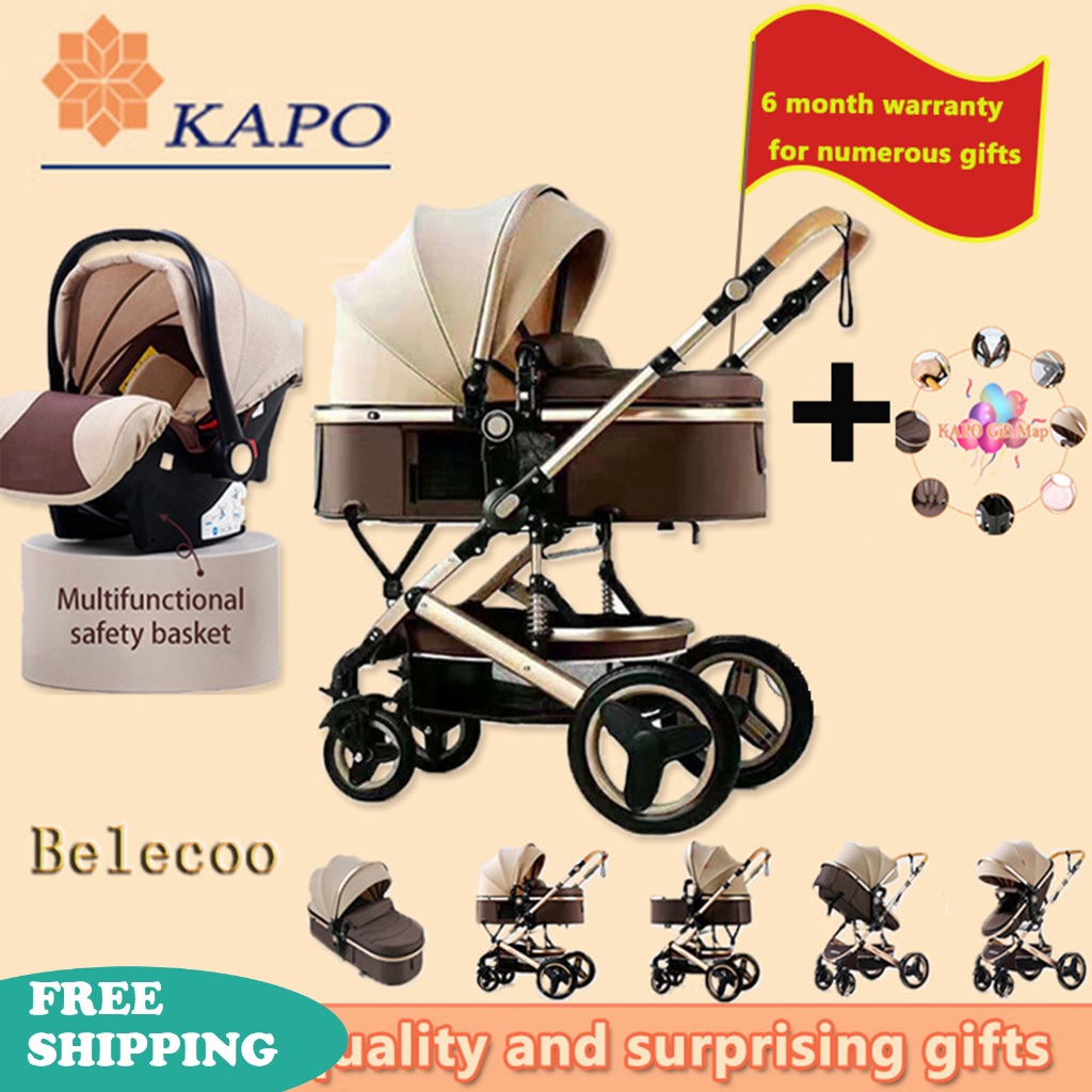 【Free shipping】Belecoo 2-Way 3-in-1 Foldable Baby Stroller Car Seat ...