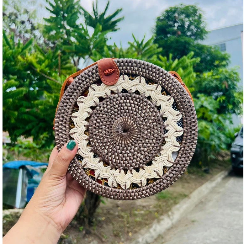 RATTAN BAG D | Rattan Bag From Bali Indonesia | 20cm Rattan bag ...