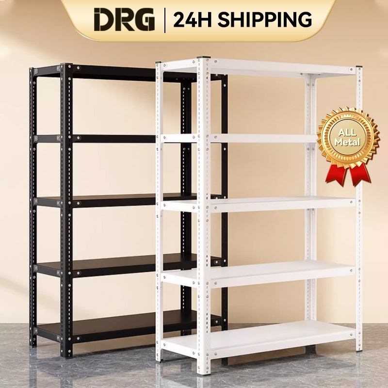 DRG 3-5 Layer Metal Rack Steel Shelf Rack Boltless Organizer Stainless ...