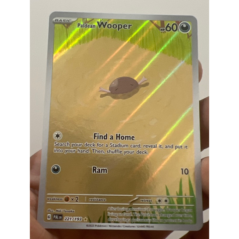 Paldean Wooper - 221/193 - Illustration Rare Scarlet & Violet: Paldea ...