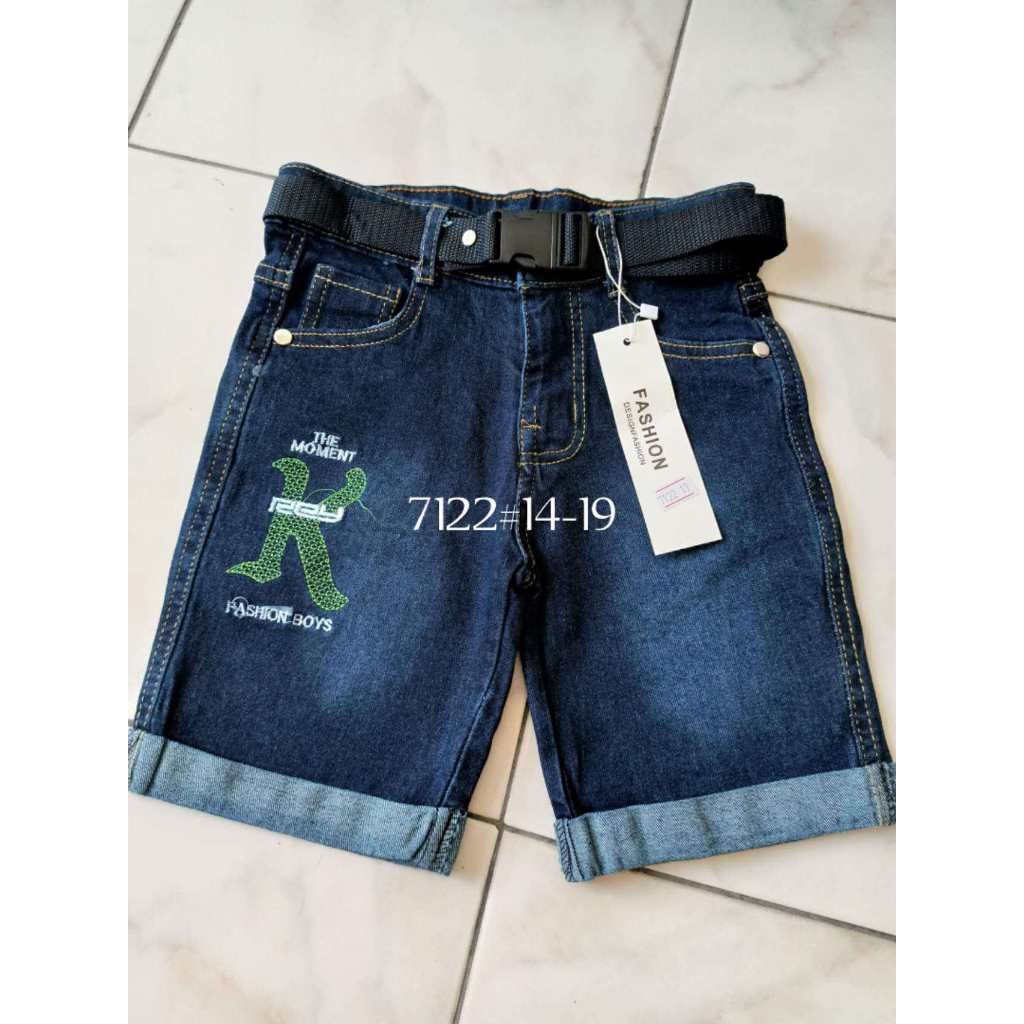 JH New Hot Trendy Maong Denim Shorts For Boys Kids With Free Belt ...