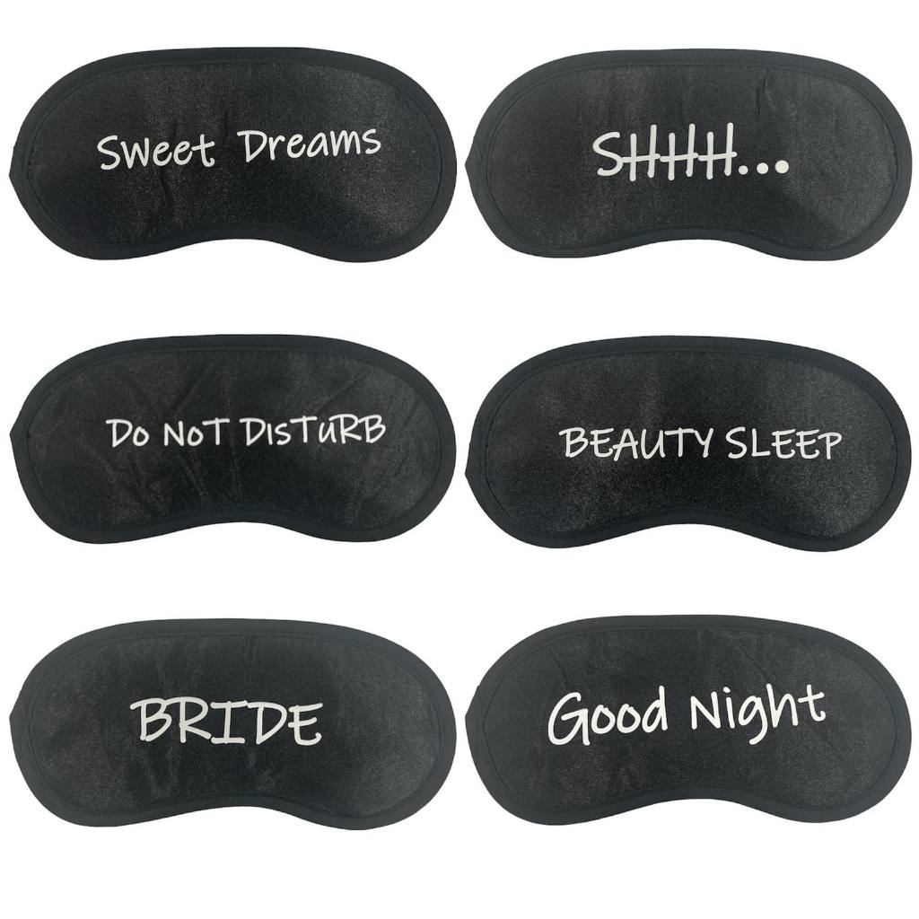 HAIRSTORY Black Sleep Eye Mask with Phrases Fun Sayings | Shopee ...