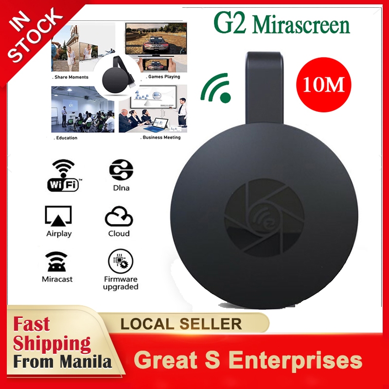 G2 Miracast Mira Screen Wireless Youtube TV Stick Mirroring Projector ...